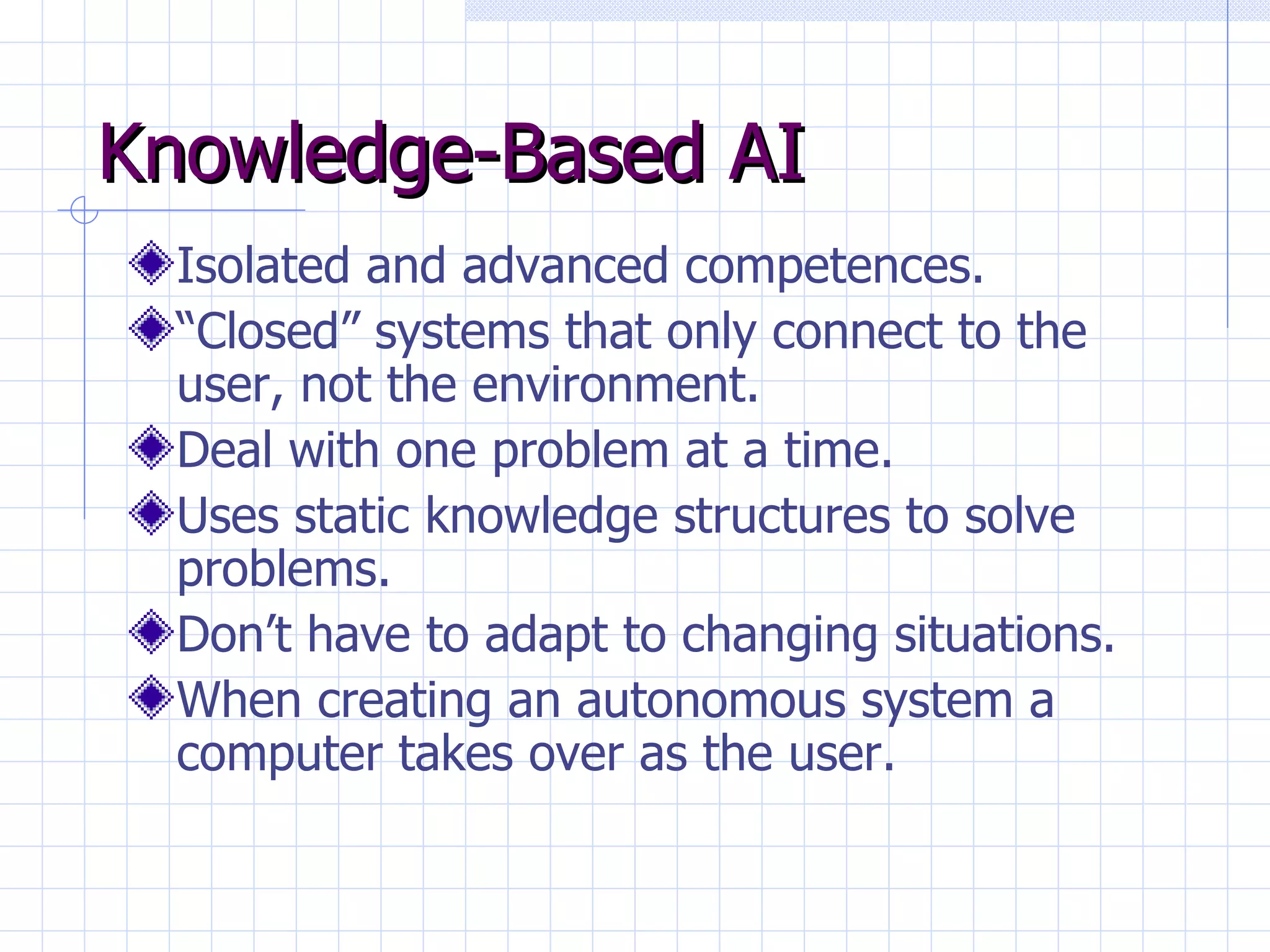 Behavior-Based Artificial Intelligence | PPT