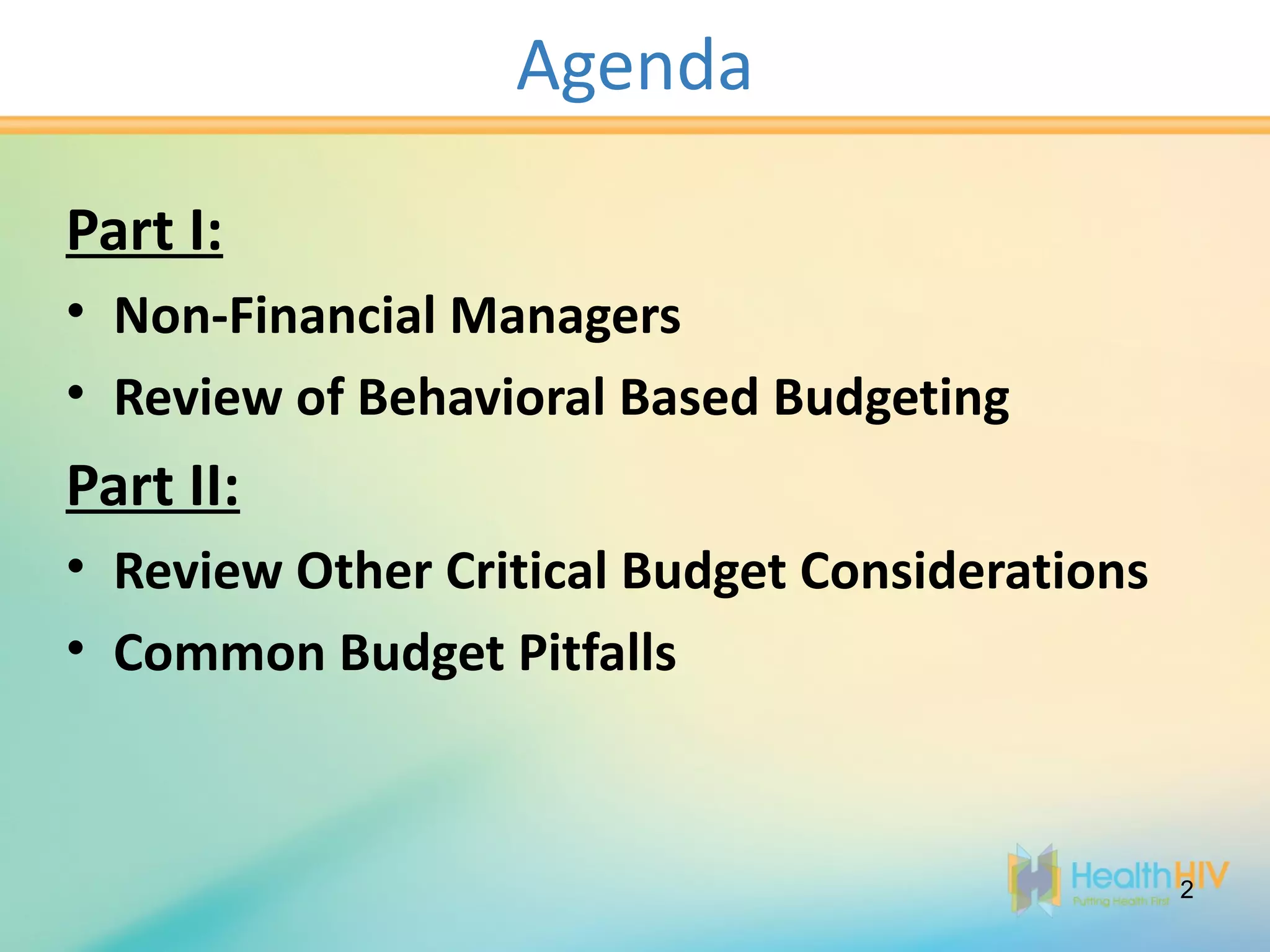 Behavior based budgeting | PPT | Business Accounting & Finance | Business