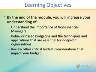 Behavior based budgeting | PPT