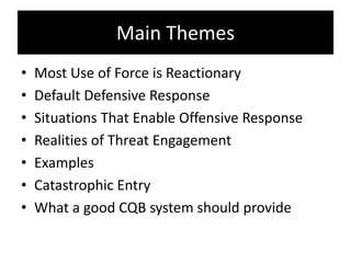 Behavior based cqb short | PPTX | First Aid | Injuries