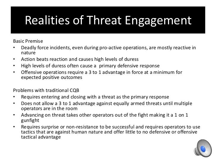 Behavior based cqb short