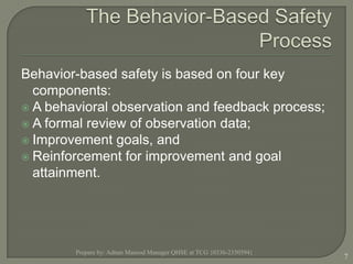 Behavior based safety | PPSX