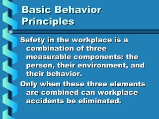 Behavior basedsafety | PPT