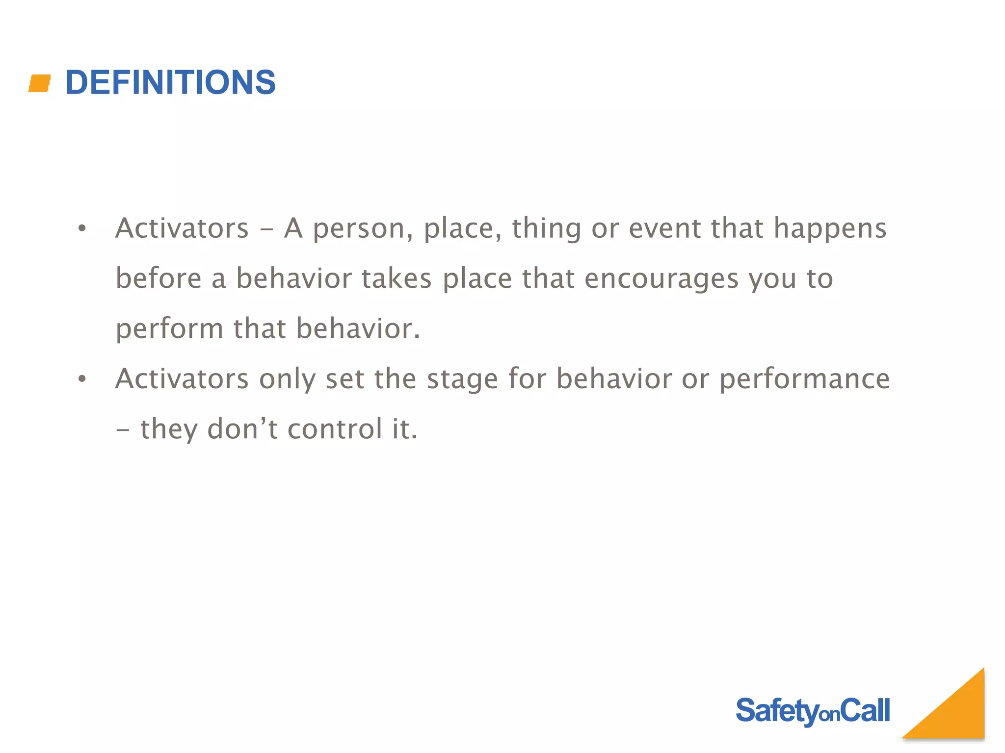 Behavior based safety | PPTX