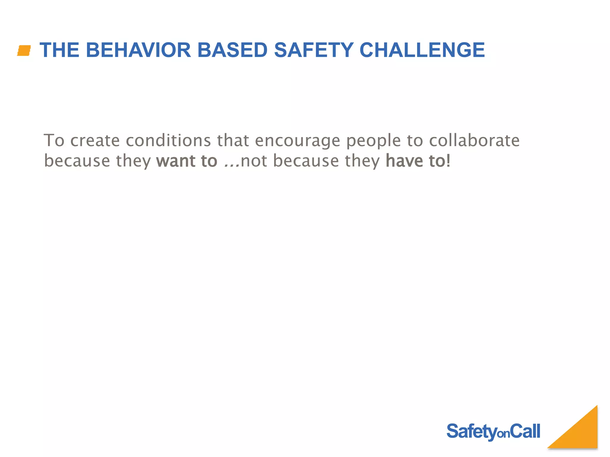 Behavior based safety | PPTX