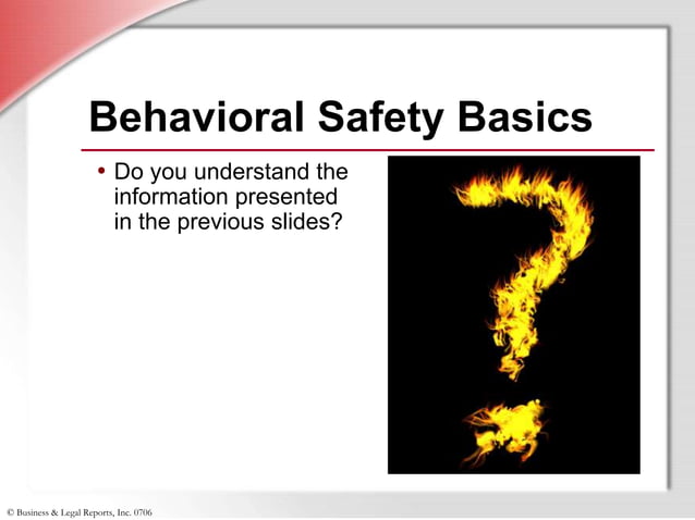 Behavior Based Safety.ppt | Business | Business and Finance