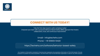 Behavior Based Safety Software - TECH EHS | PPT