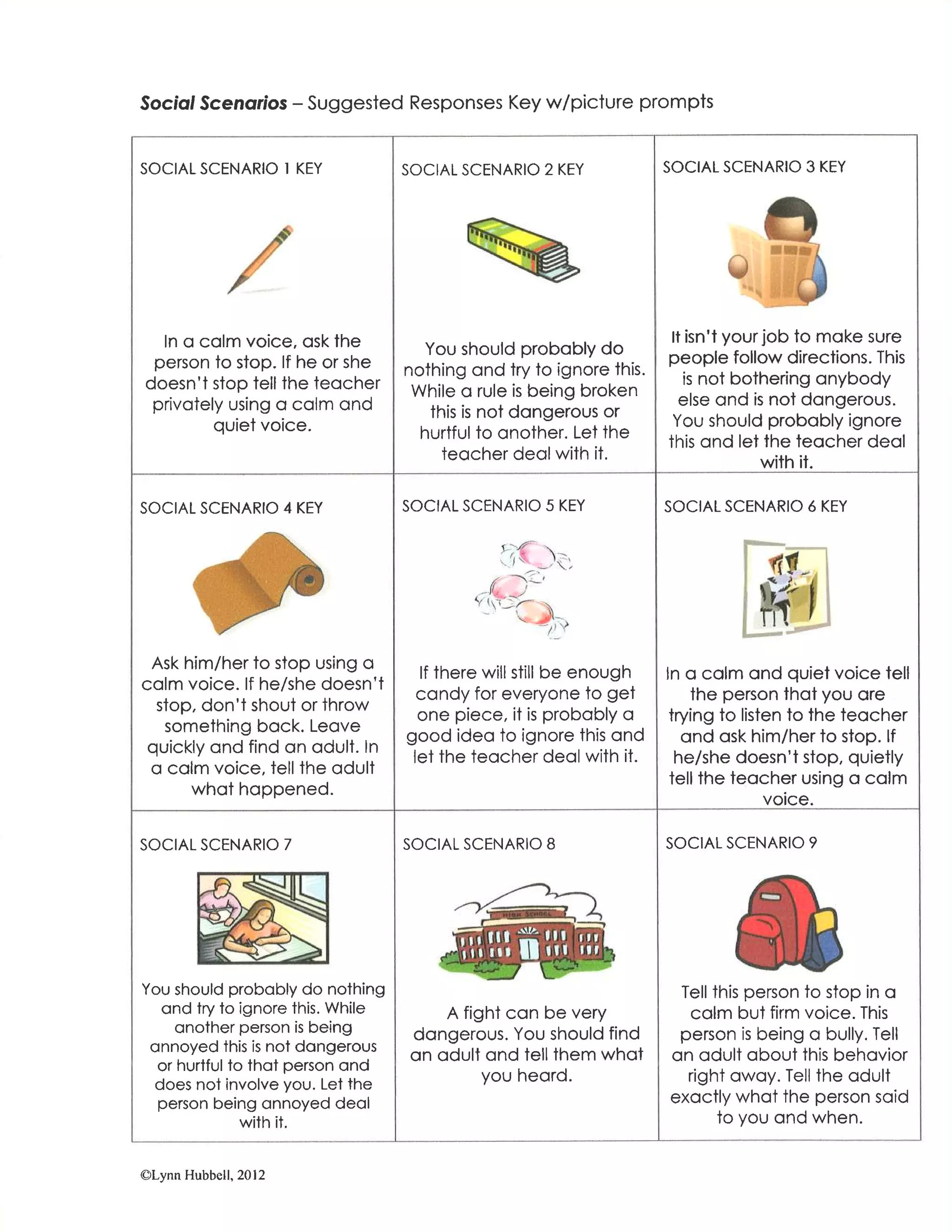 Behavior basics social scenarios | PDF