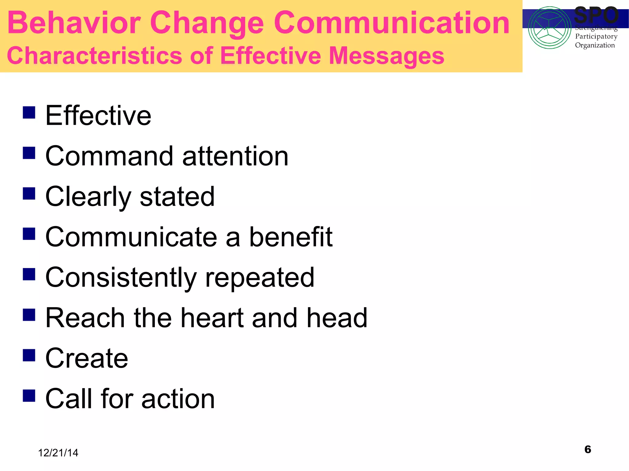 Behavior Change Communication | PPT