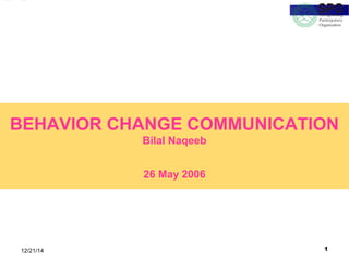 Behavior Change Communication | PPT