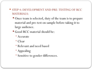BEHAVIOR CHANGE COMMUNICATION IN CHN-II.pptx | Parenting Babies and ...