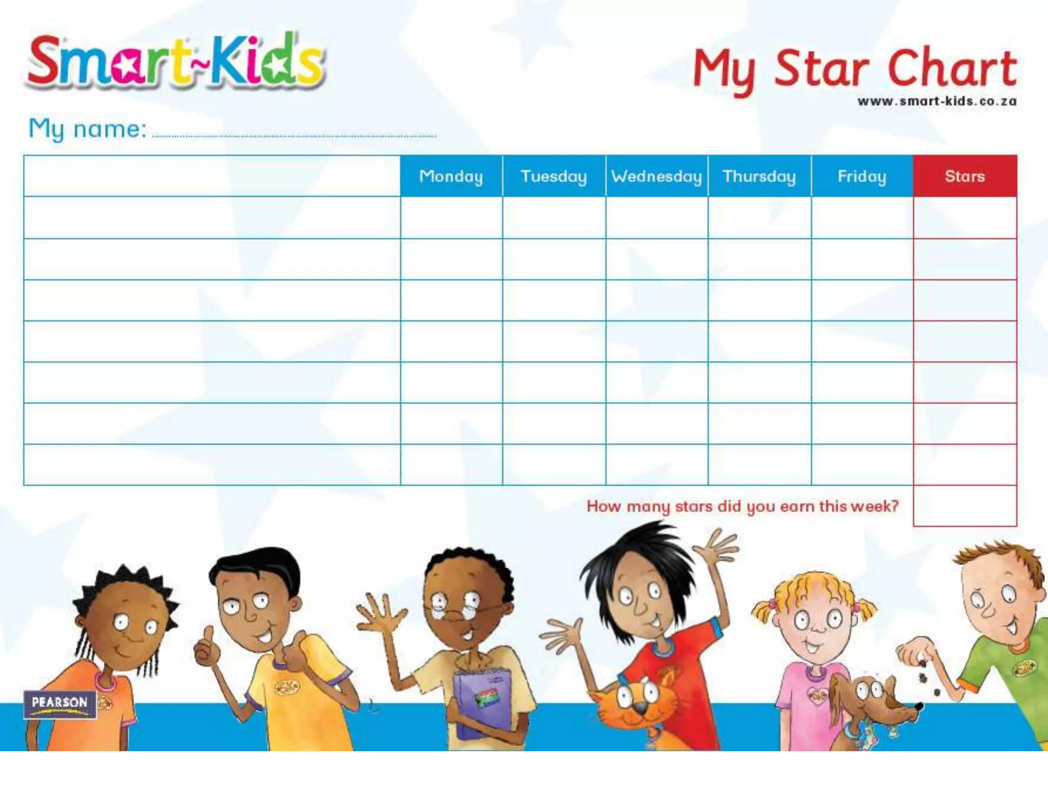 Weekly Behavior Charts for Children | PPTX