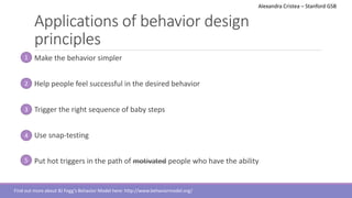 Behavior design for better health care access | PPT