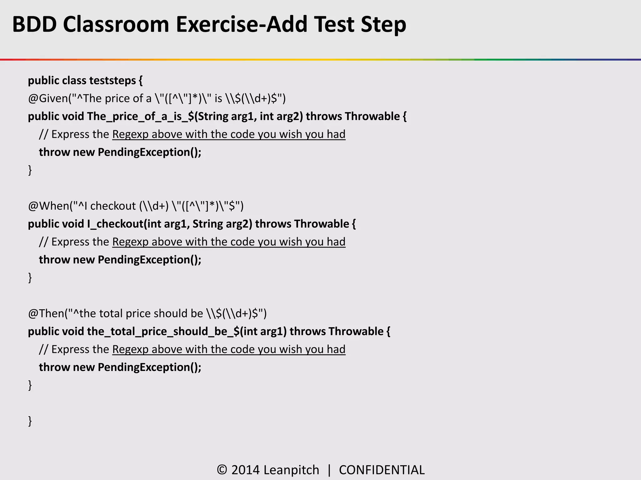 Behavior driven development - cucumber, Junit and java | PPT