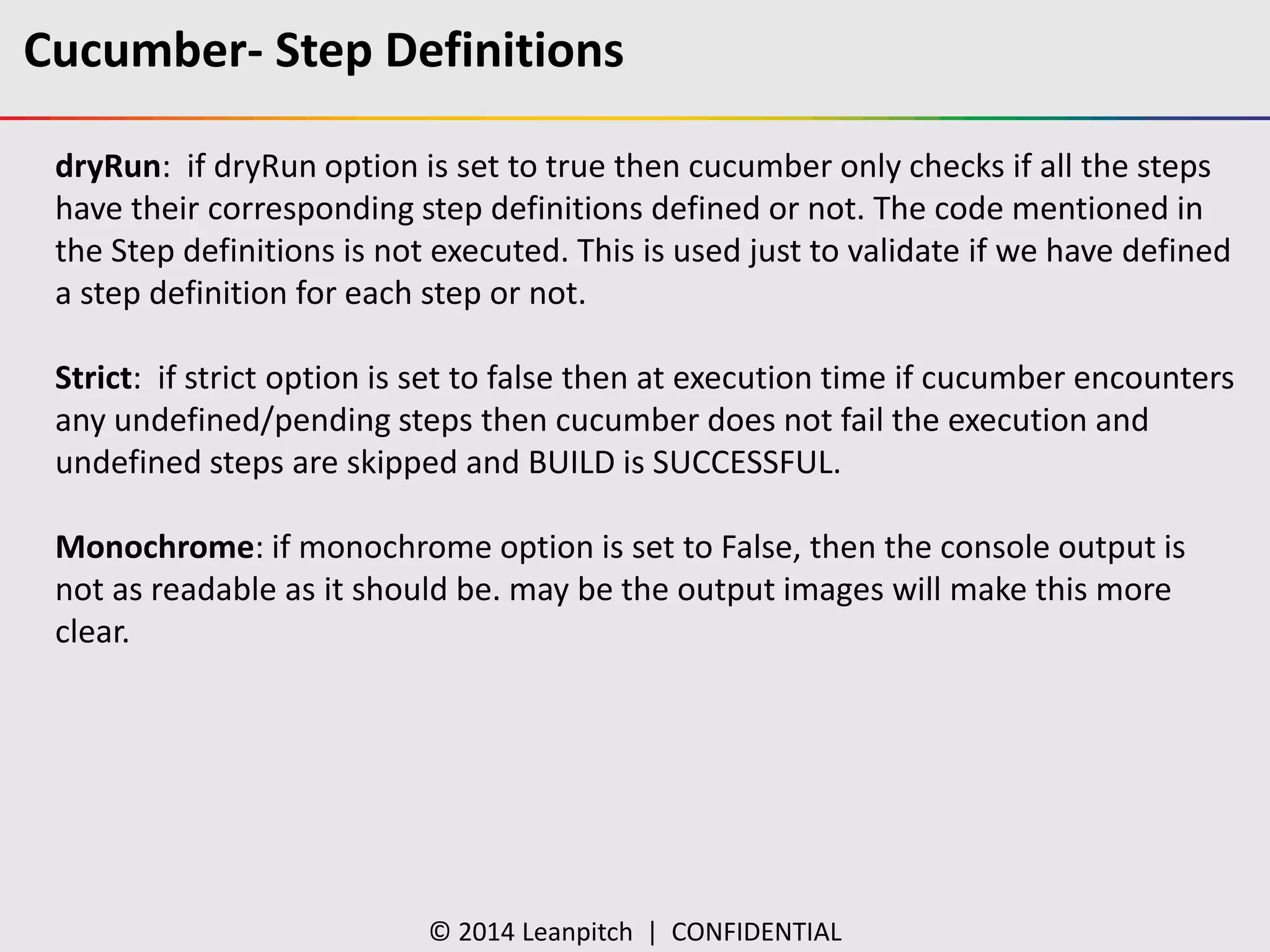 Behavior driven development - cucumber, Junit and java | PPT