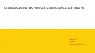 Behavior driven development (bdd) | PPTX