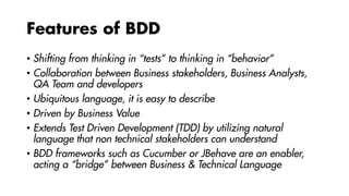 Behavior driven development (bdd) | PPTX