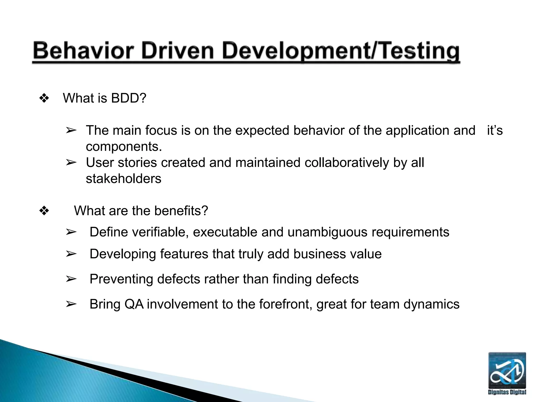 Behavior Driven Development Testing (BDD) | PPTX | Operating Systems ...
