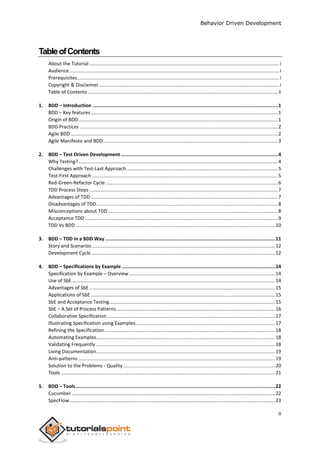 Behavior driven development_tutorial | PDF