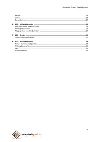 Behavior driven development_tutorial | PDF