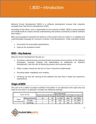 Behavior driven development_tutorial | PDF
