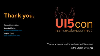 Behavior driven development with OPA5 automated tests | PPT
