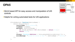 Behavior driven development with OPA5 automated tests | PPT