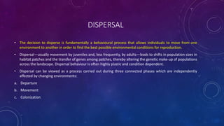 Animal behavior in changing environment | PPTX