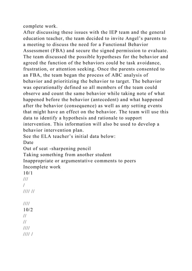 Behavior Intervention Plan (BIP) Student Name ___________.docx ...