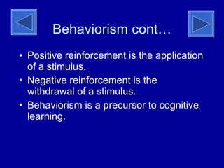 Behaviorism Theory of Learning | PPT