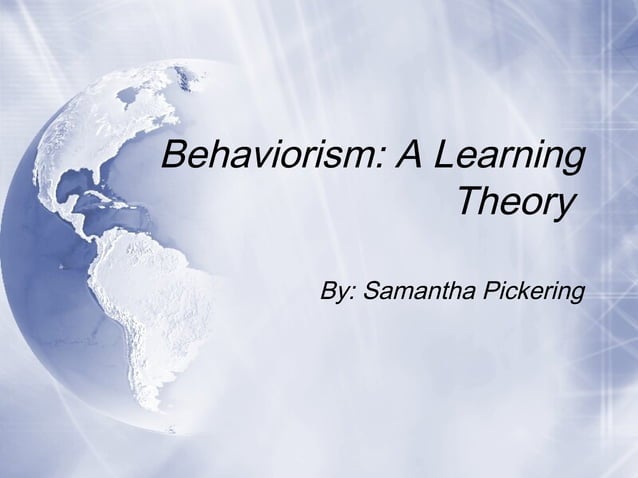 Behaviorism | PPT