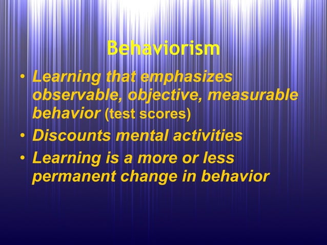 Behaviorism | PPT