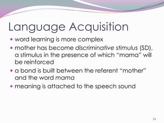 Behaviorism (Linguistics) | PDF