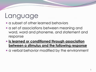 Behaviorism (Linguistics) | PDF