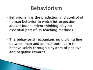 Behaviorism | PPTX | Educational Assessment | Education