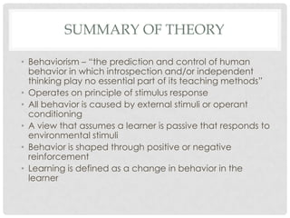 Behaviorism | PPT