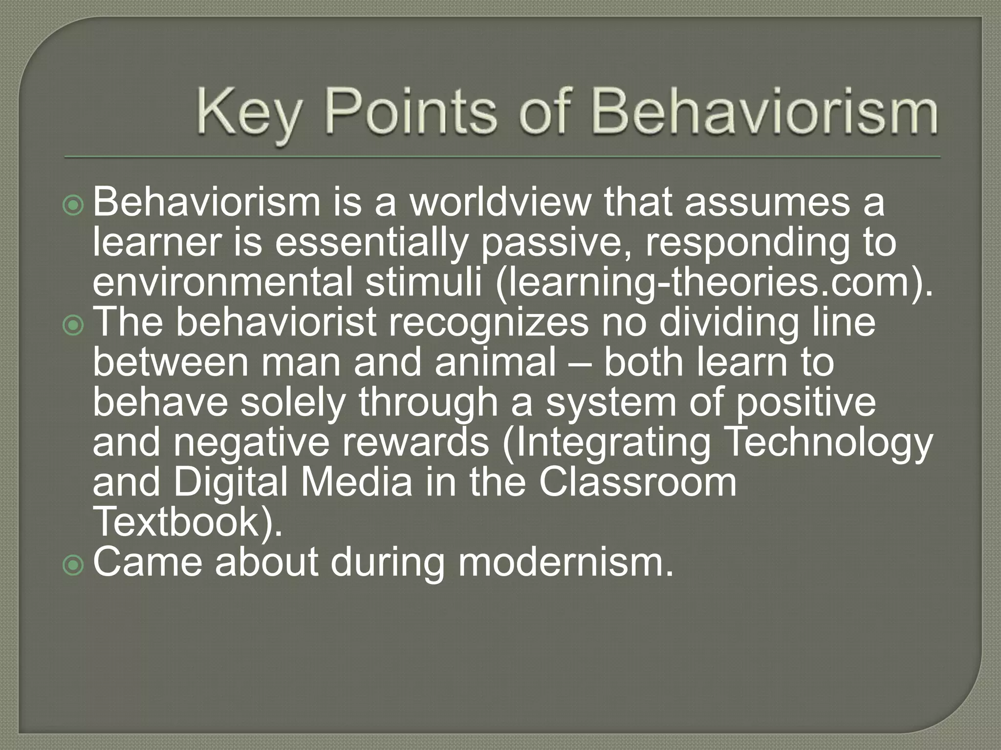 Behaviorism | PPT