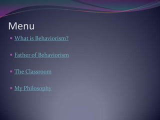 Behaviorism | PPT