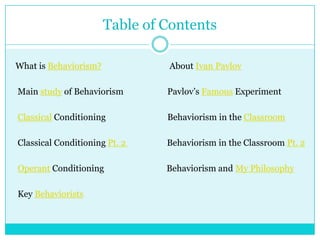 Behaviorism | PPTX