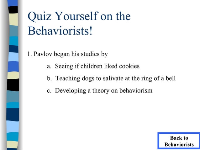 Behaviorism | PPT