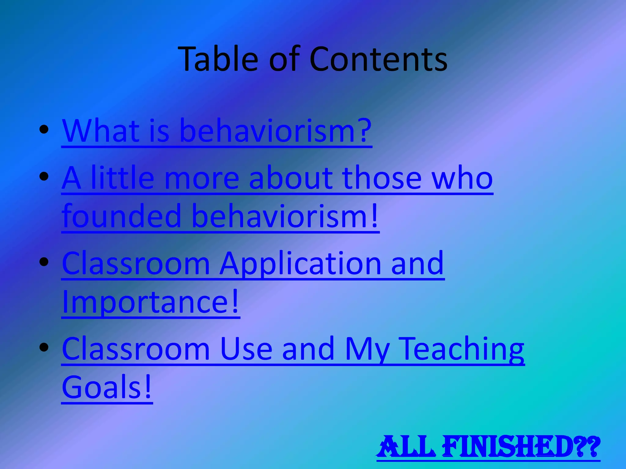 Behaviorism | PPTX