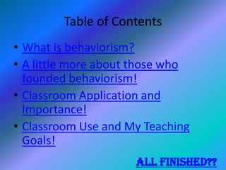 Behaviorism | PPTX