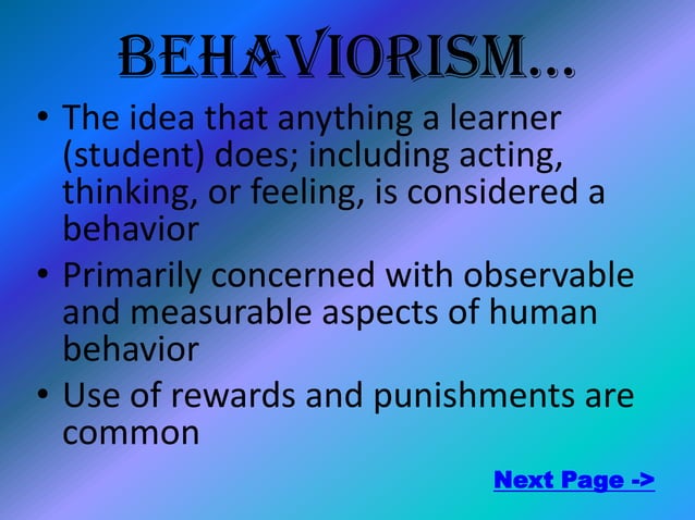 Behaviorism | PPT