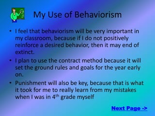 Behaviorism | PPTX
