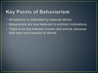 Behaviorism | PPT