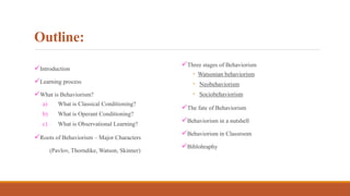Behaviorism | PPTX