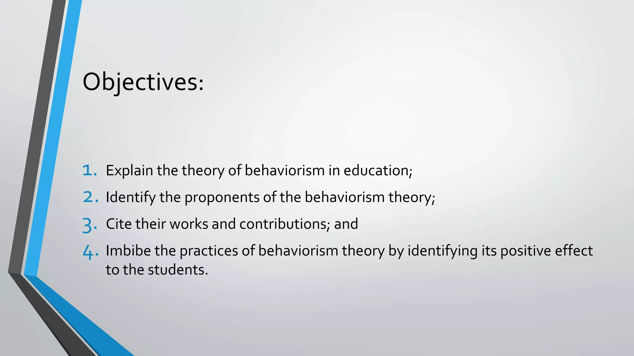 Behaviorism | PPTX