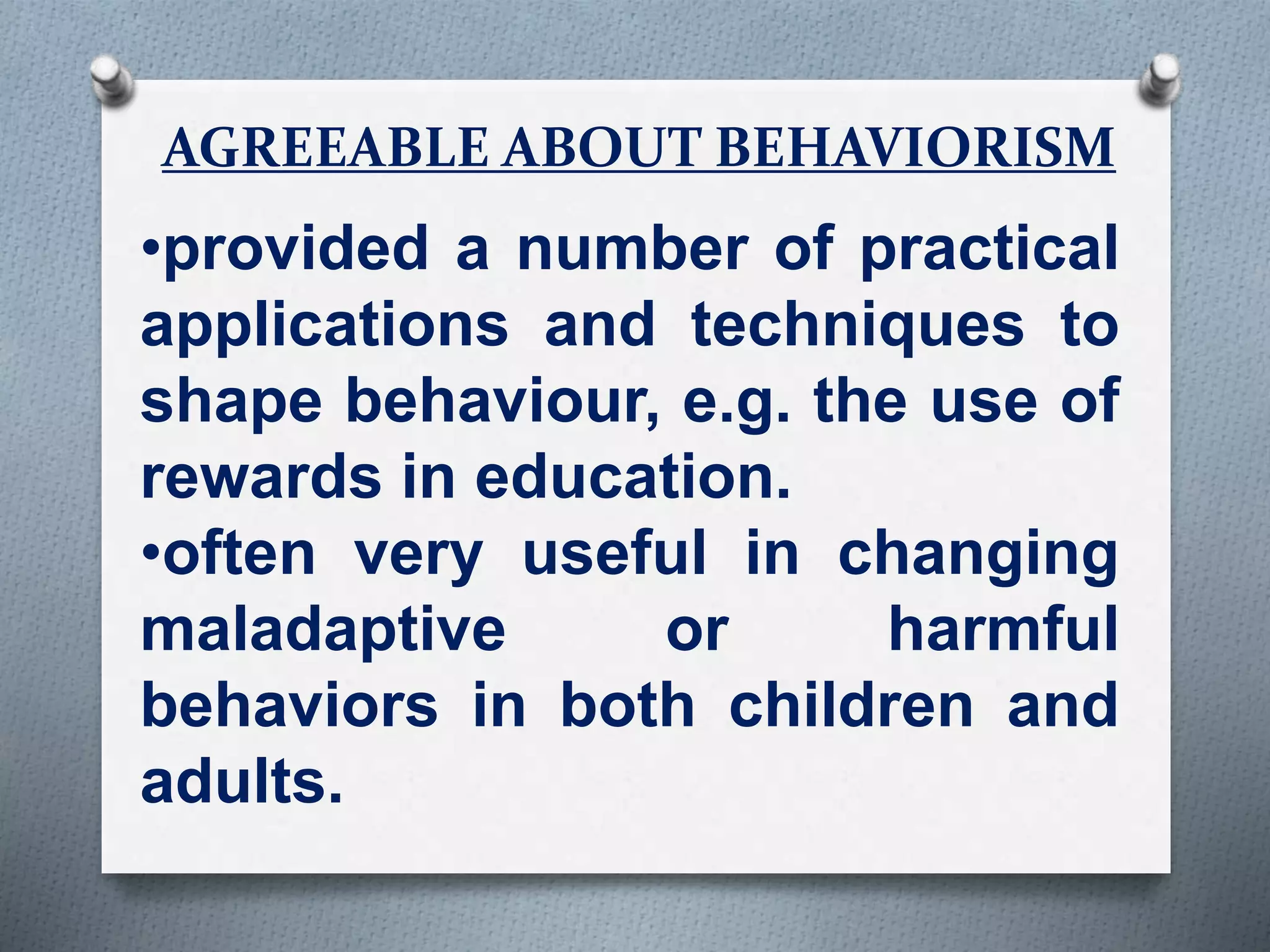 Behaviorism | PPTX