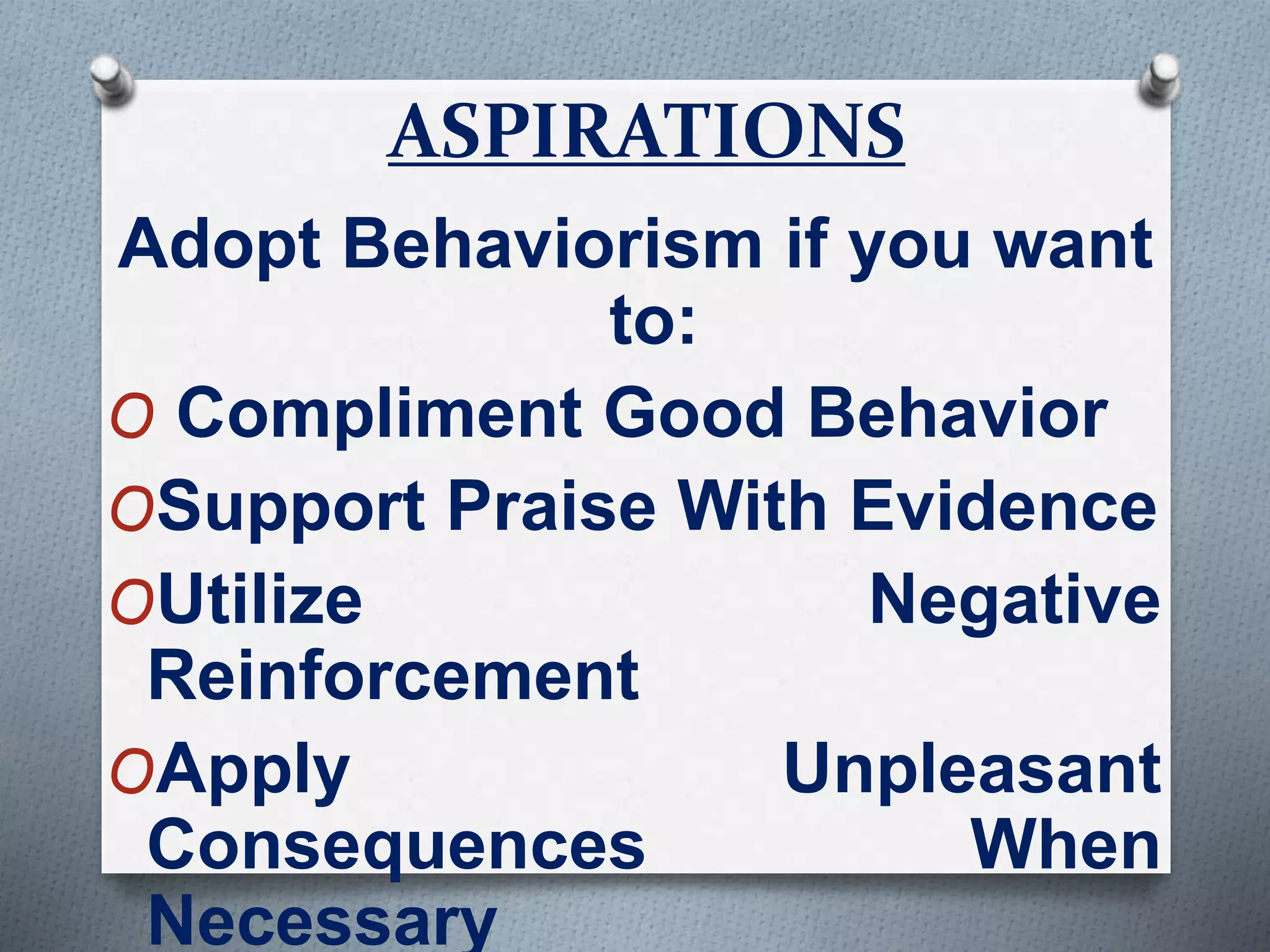 Behaviorism | PPTX