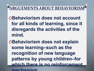 Behaviorism | PPTX